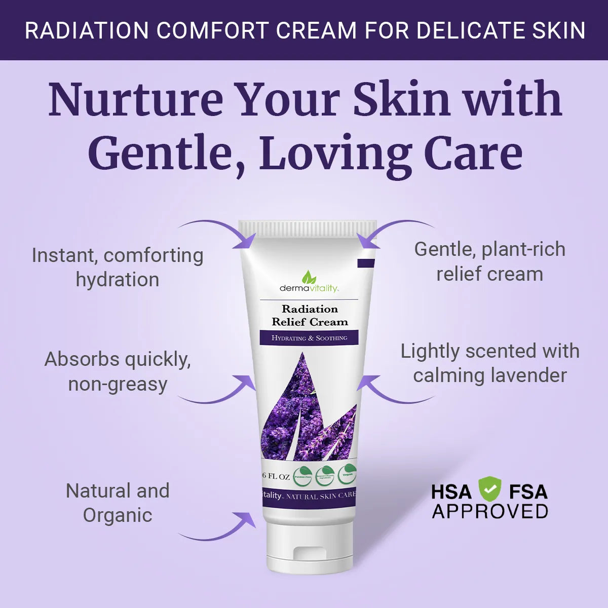 Radiation Burn Cream for Radiation Therapy Patients 6 Ounce – Dermavitality
