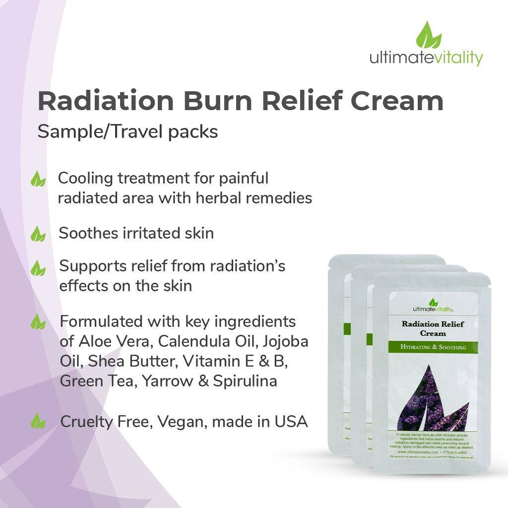 Radiation Relief Cream Oncology Hand Foot Cream Combo Travel Sample Pa ...